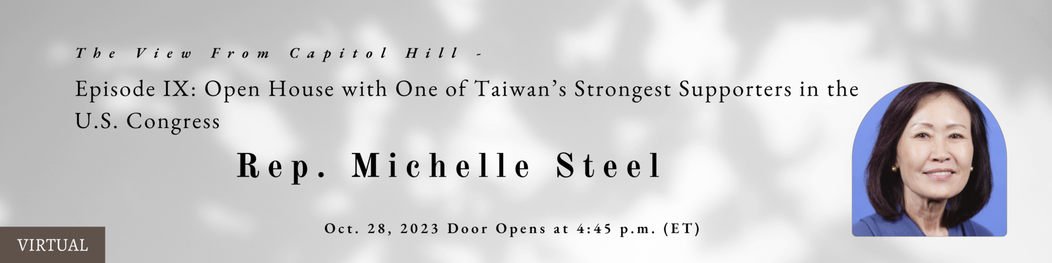 RSVP: Open House with Rep. Michelle Steel - Formosan Association for ...