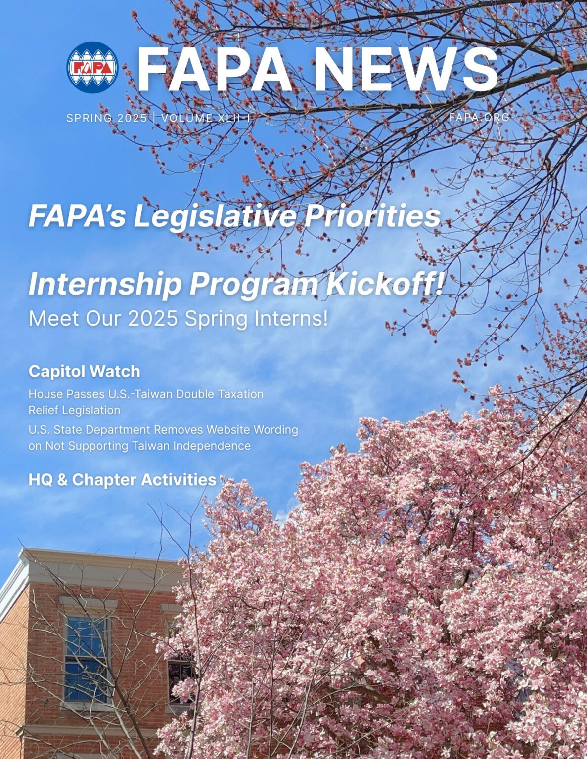 FAPA NEWS Spring 2025 - Formosan Association for Public Affairs